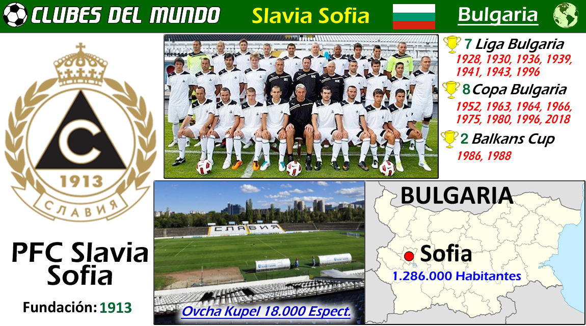 Clubes del Mundo del Fútbol: Clubes del Mundo: SLAVIA SOFIA (Bulgaria ...