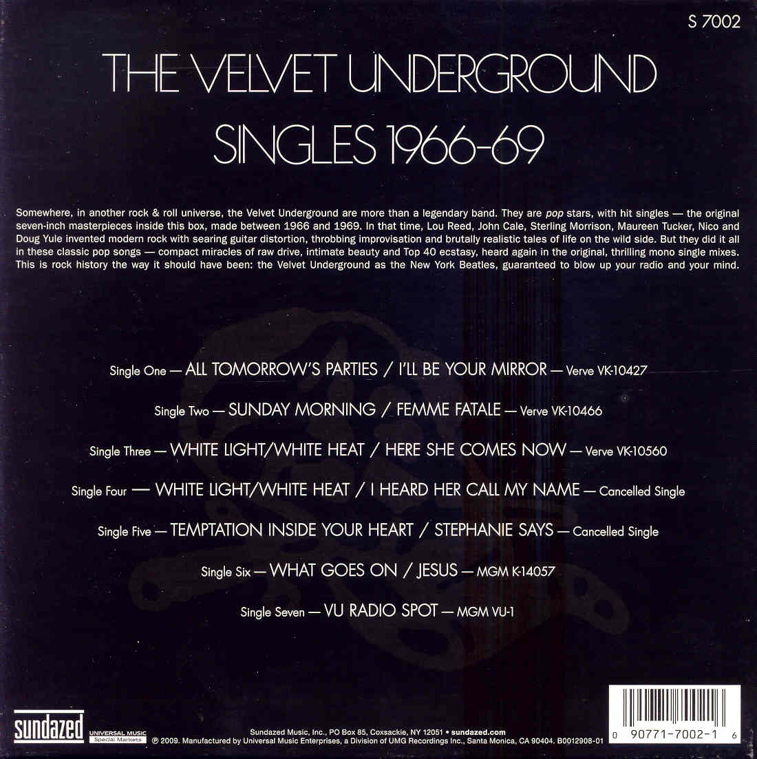 The Velvet Underground Bootlegs: The Velvet Underground The Singles ...