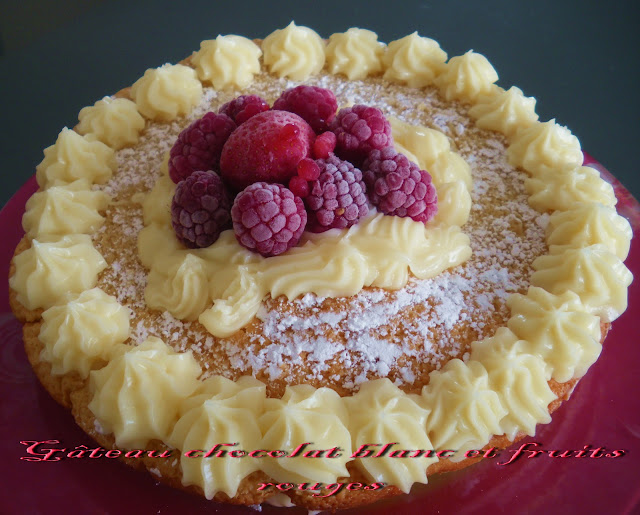 GATEAU GAGA - Love cakes: Gateau au chocolat blanc et fruits rouges