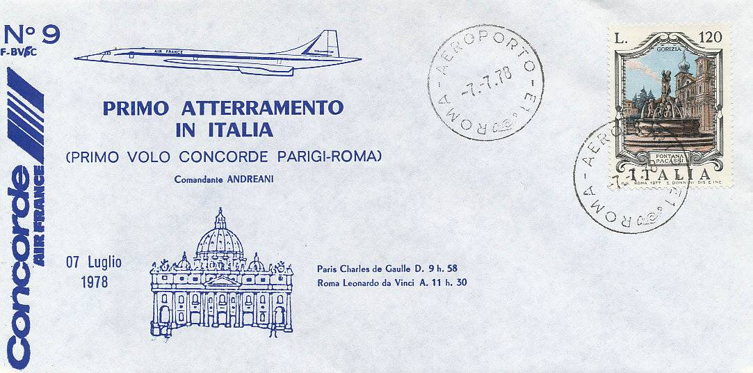 43 (a). Collection Concorde - CP/EP Vols Affrétés Classiques