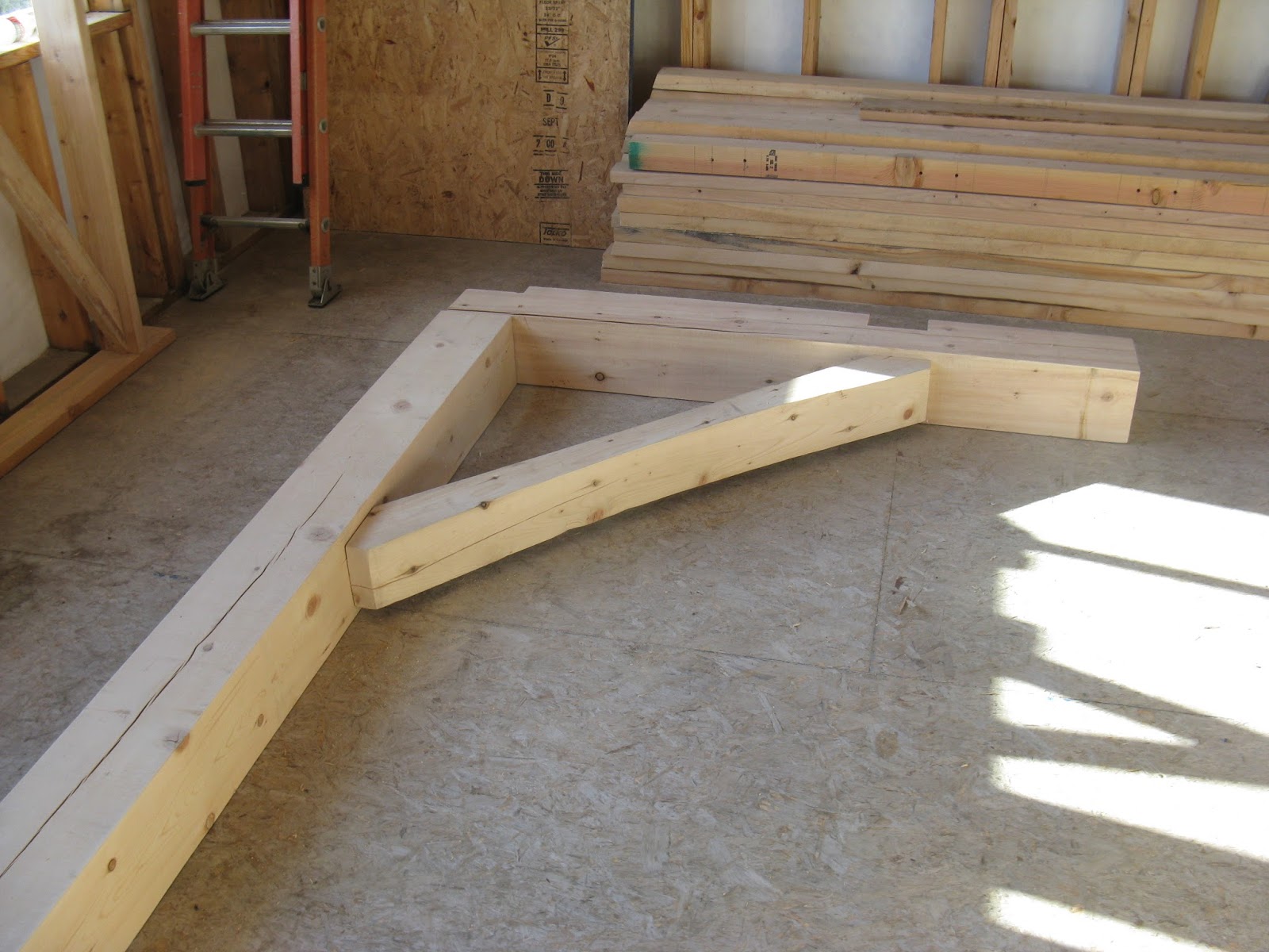 Our Alaskan Travels: Setting the Ridge Beam