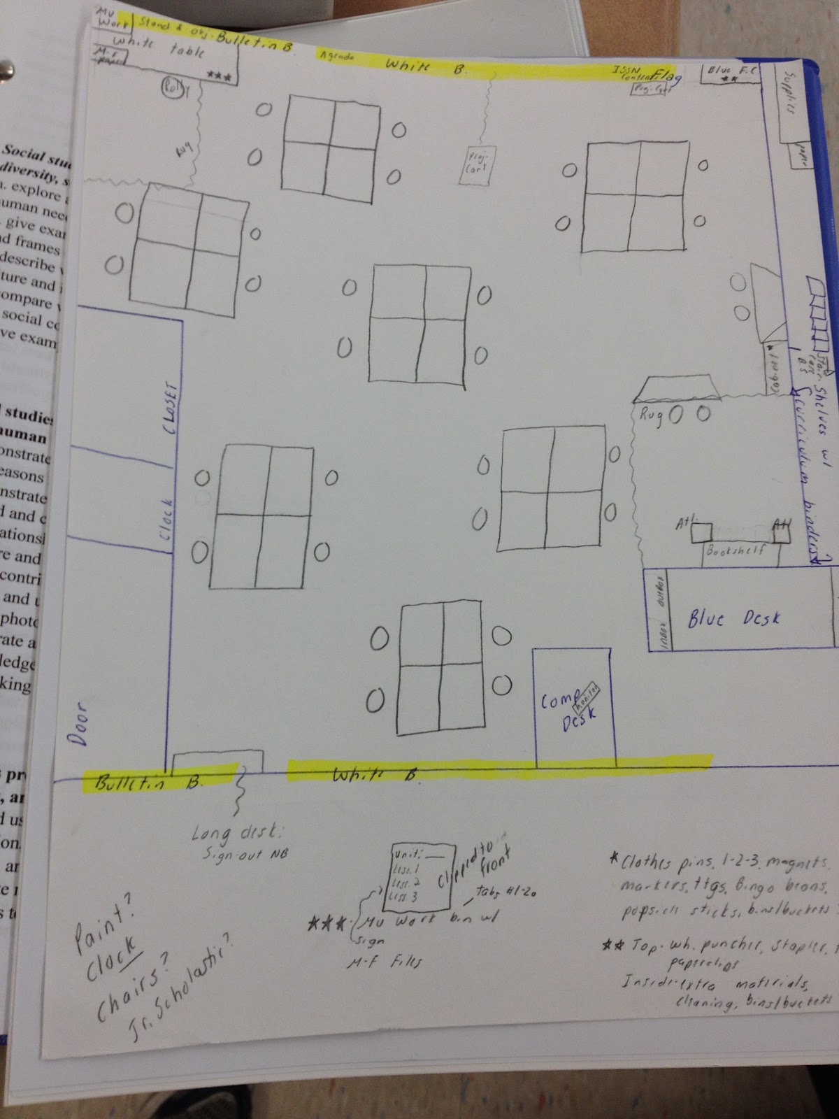 Pink Notebook Planning: Classroom Set-Up, Part 1