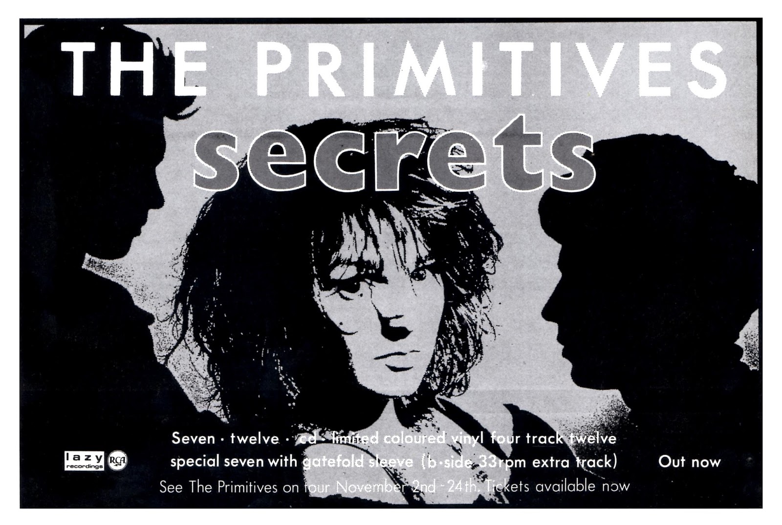 Lansure's Music Paraphernalia: THE PRIMITIVES | TRACY CATTELL | Press Kits