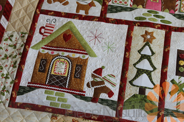 Piece N Quilt: Gingerbread Village - Custom Machine Quilting by Natalia ...