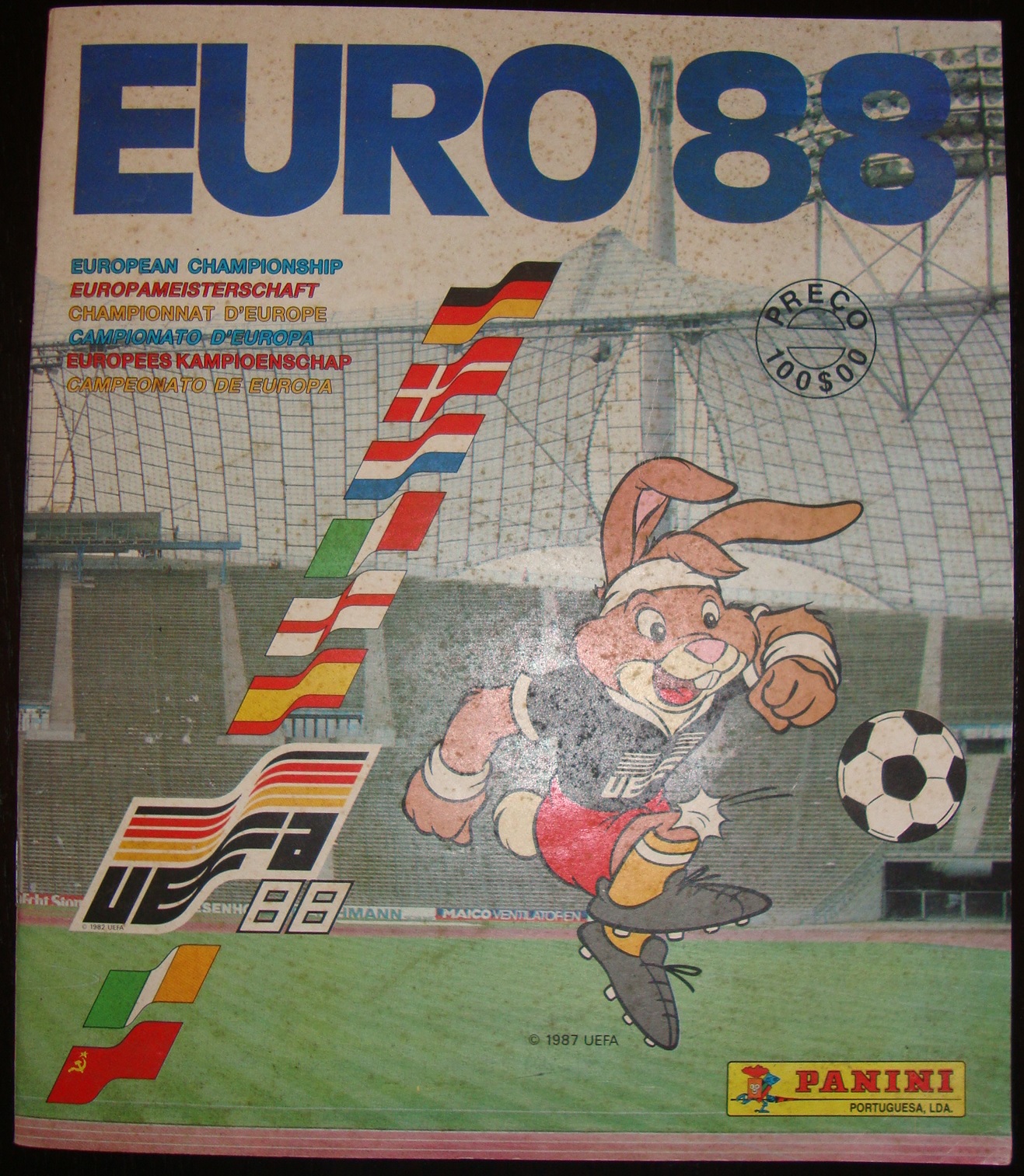 O Sótão dos Colecionadores: CADERNETA CROMOS EURO 88.