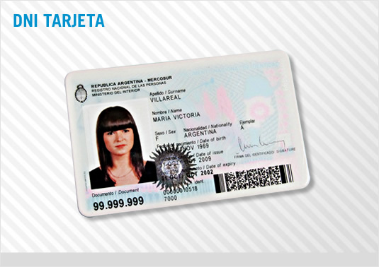 Indicaciones Para IniciarTramites: DNI en Argentina