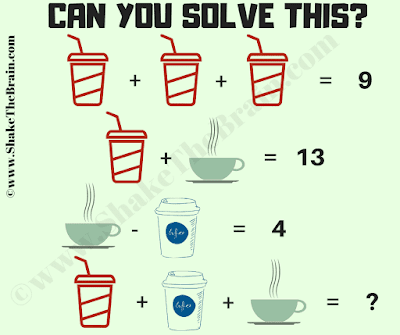 Math Picture Brain Teaser for Kids