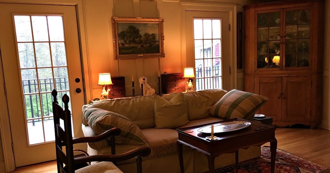 Content in a Cottage: My Living Room -- Back View + Balcony