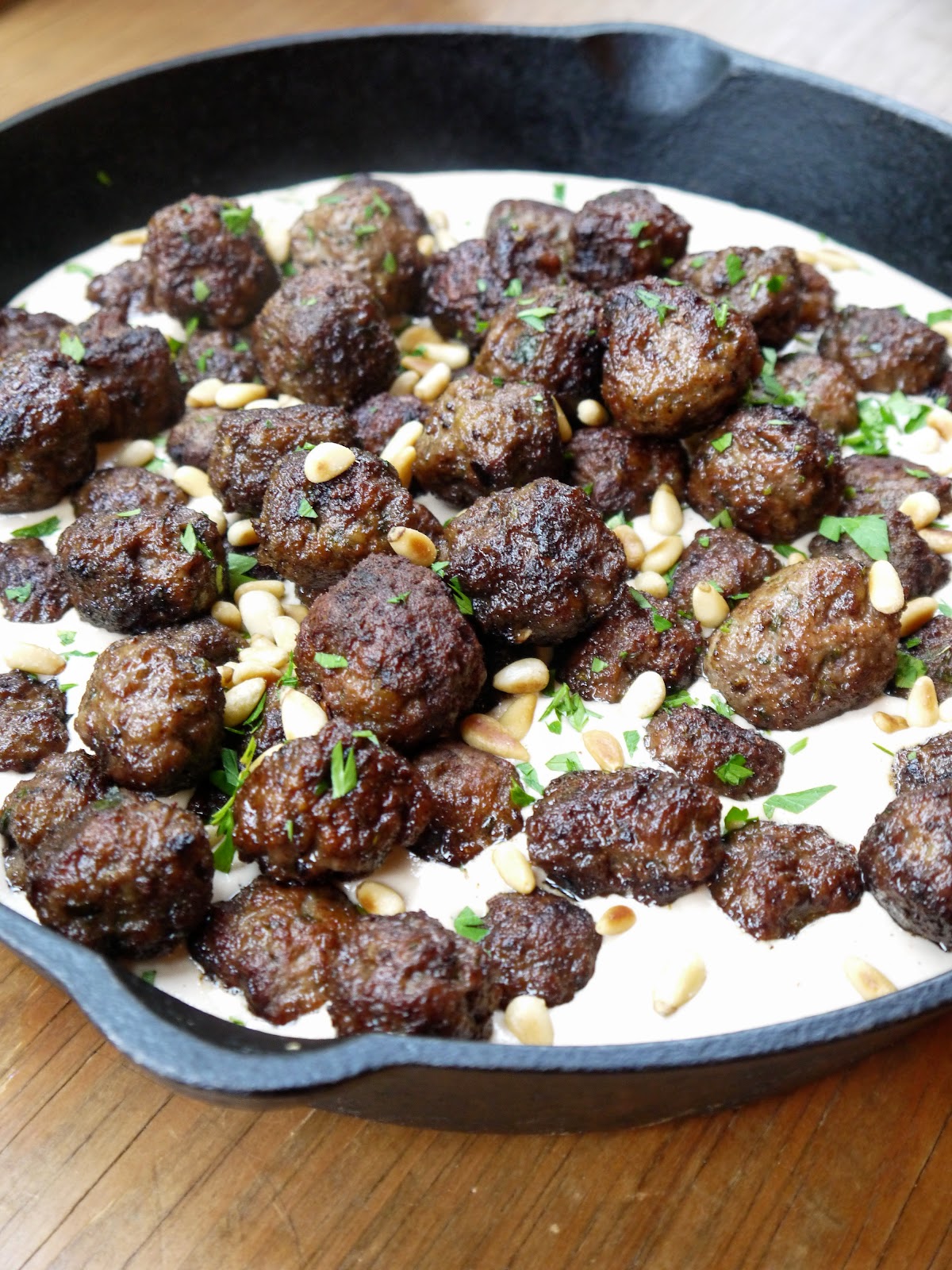 Bint Rhoda's Kitchen: Lamb Kefta Meatballs in Tahini Gravy