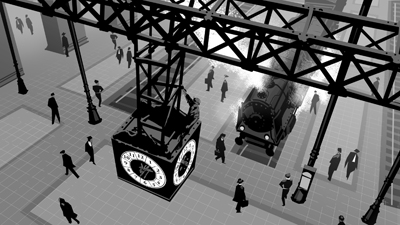 Scale Clock Tower Walls In Stunning 'Hugo' (2011) Storyboards « Film ...