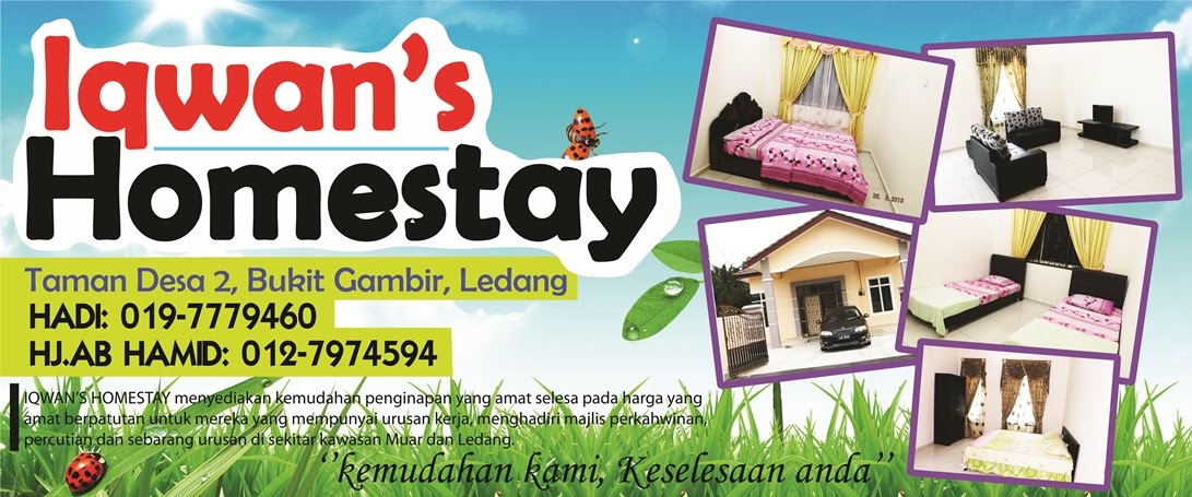 Duit Iqmal Blog's: IQWAN'S HOMESTAY Di Bukit Gambir, Ledang, Johor....