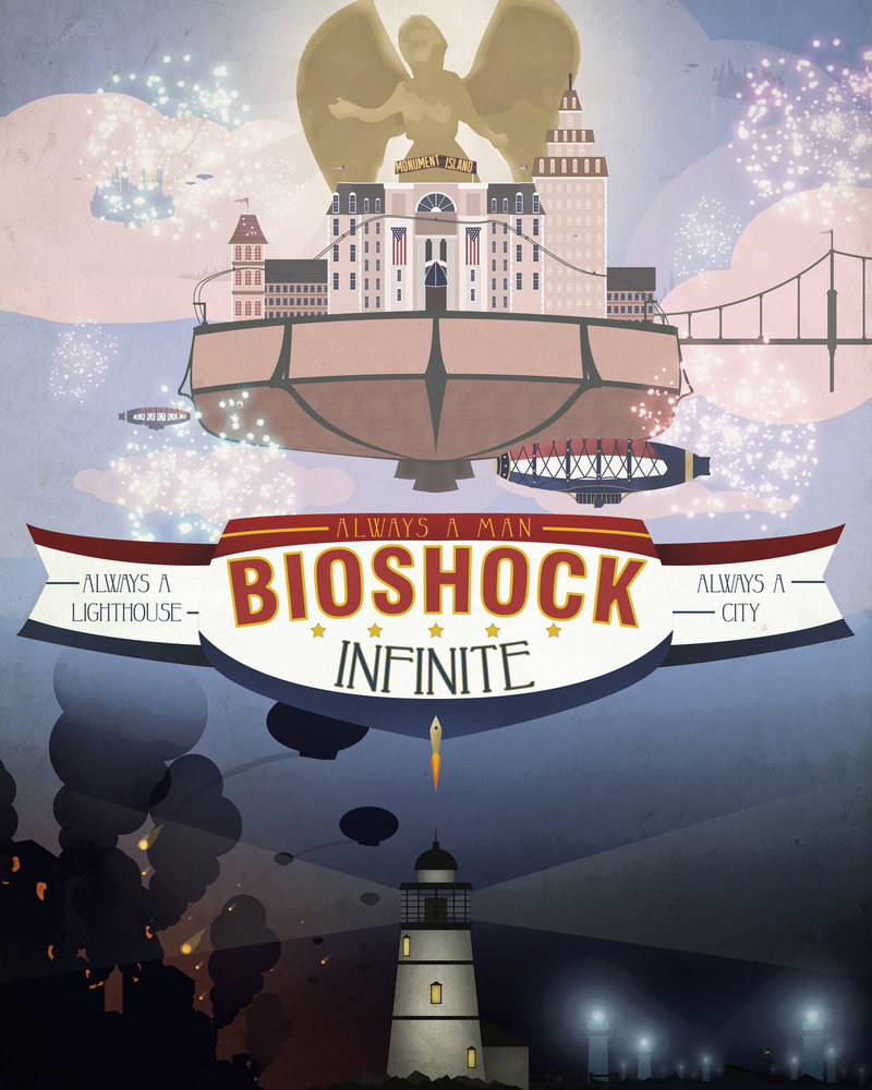 leveledit: Increíbles estos posters del Bioshock Infinite, por ecodigital