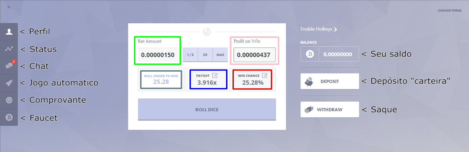 PRIMEDICE - JOGO ~ BitCoin Br