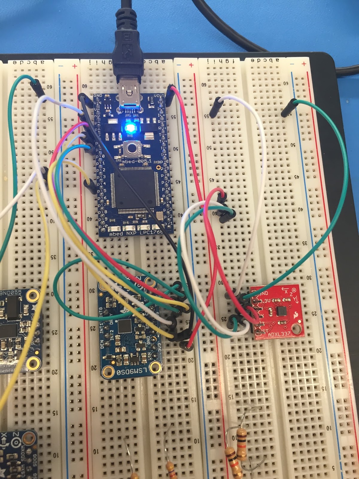Multi-robot Area Covering: Switching to Adafruit BNO055