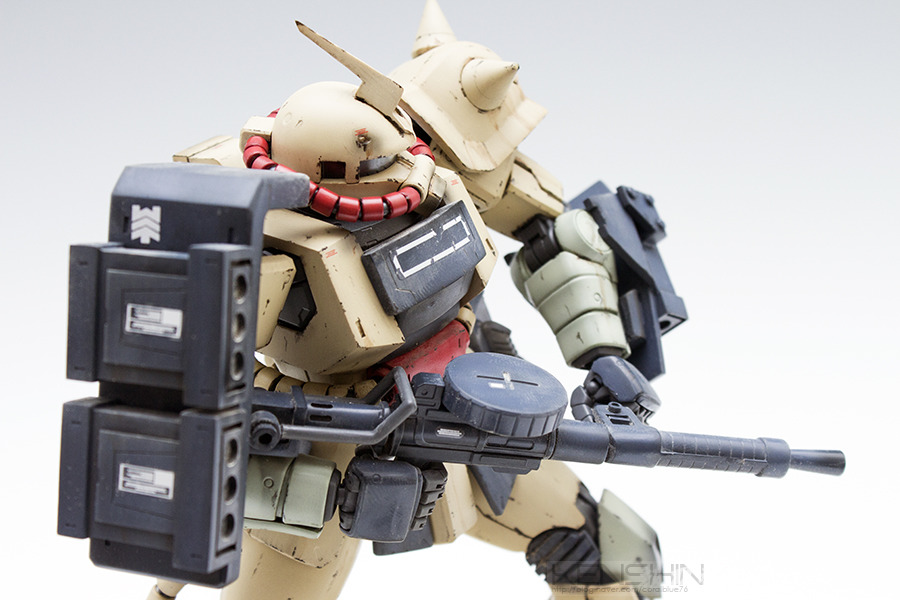 GUNDAM GUY: MG 1/100 MS-06D Zaku II Desert Type - Diorama Build