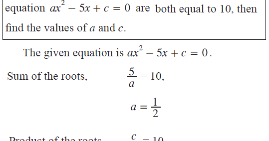 OMTEX CLASSES: If the sum and product of the roots of the quadratic ...