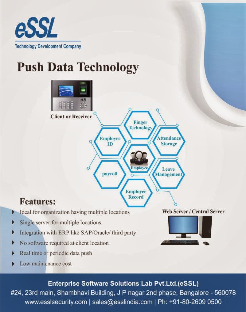 Push Data Technology | eSSL | Security At Fingertips