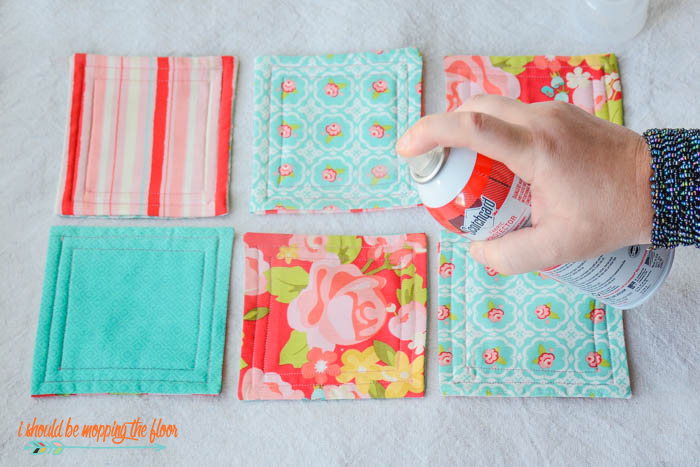 Easy Quilted Coasters | i should be mopping the floor