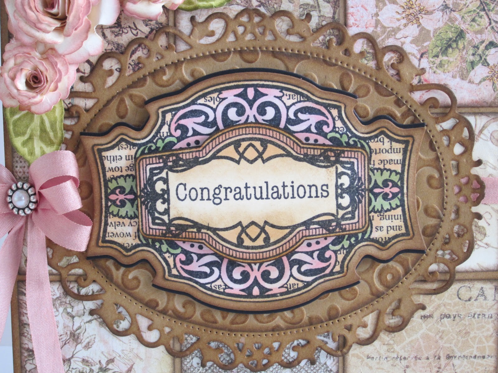 Designs by Marisa: JustRite PaperCraft July Release - Congratulations Card