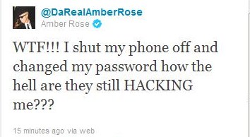 TKnewZ: Amber Rose 'Hacker' Sends Out Tweet...Says 'Watch The Throne ...