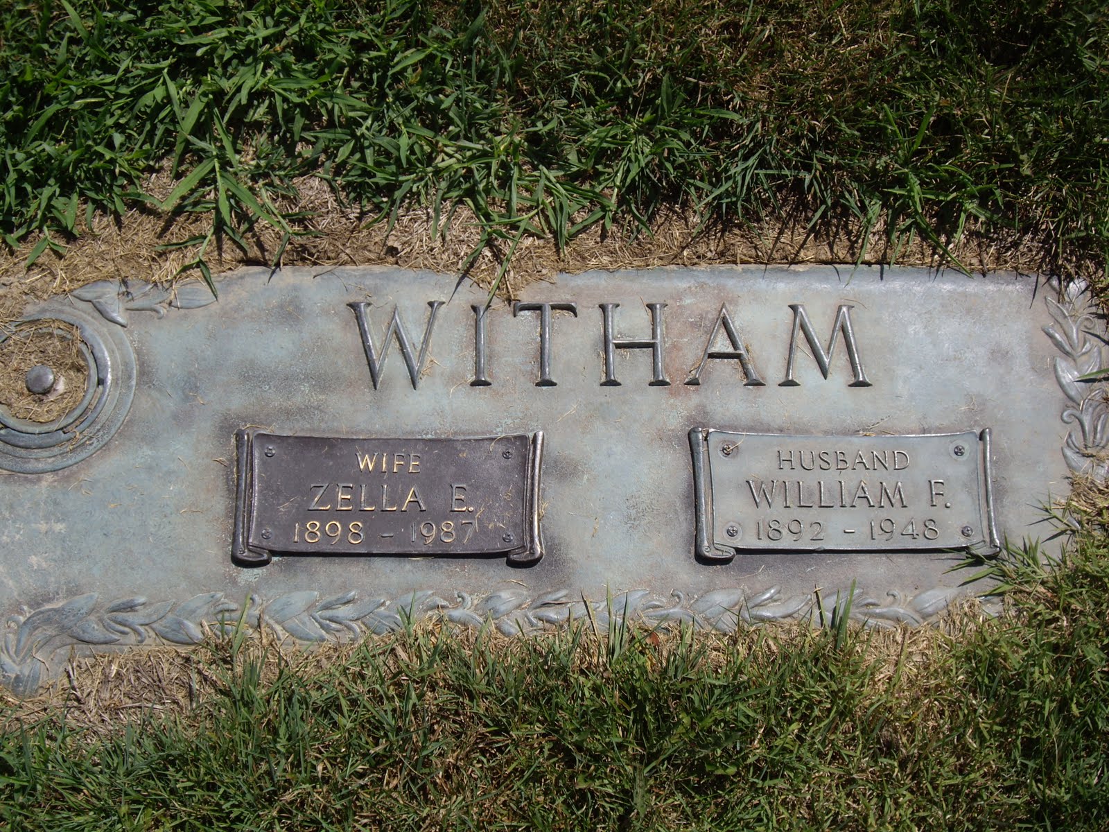 Witham Family History: Bill & Zella Witham