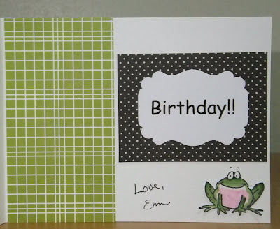 Emily's Expressions: Birthday Card for Hubby 2011