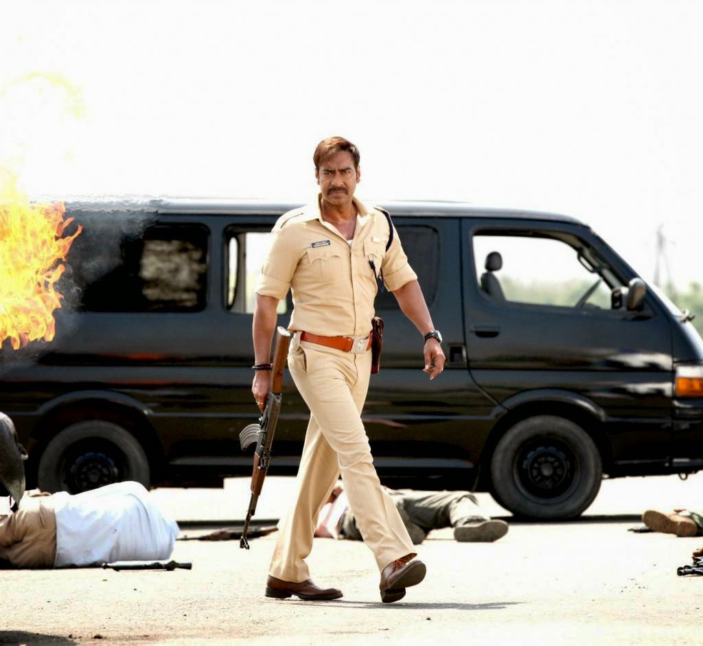 Actor Ajay Devgan Stills At Singham Returns Stills - Cine Gallery