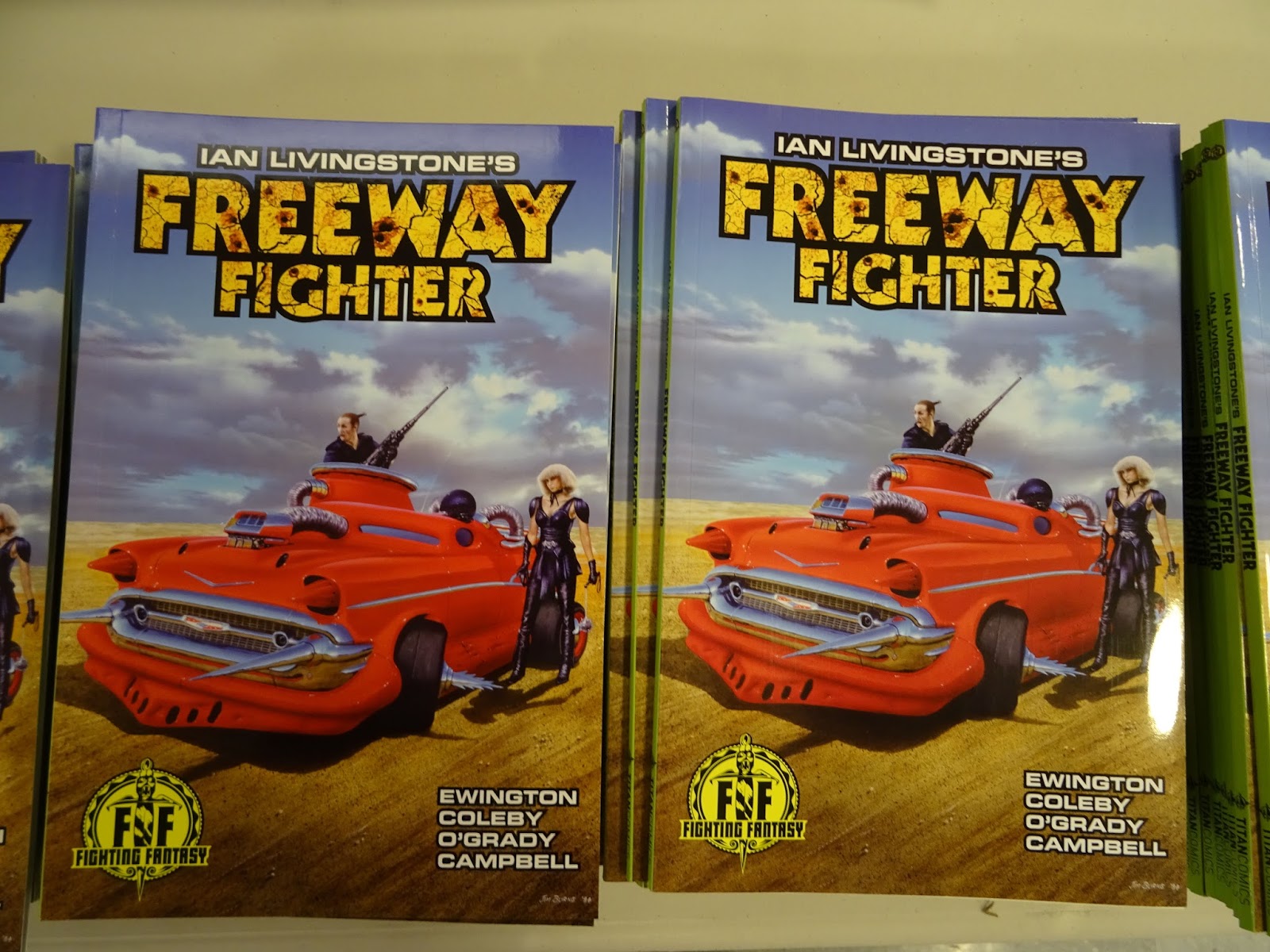 Fighting Fantasy 2023: Freeway Fighter signing at Forbidden Planet