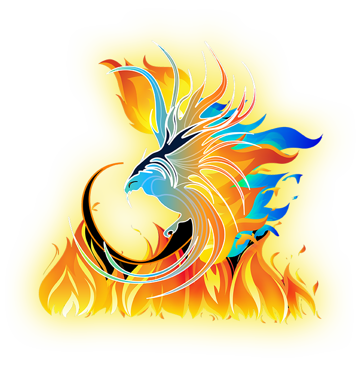 Get Personal | Flaming Phoenix illustration | Visualartzi