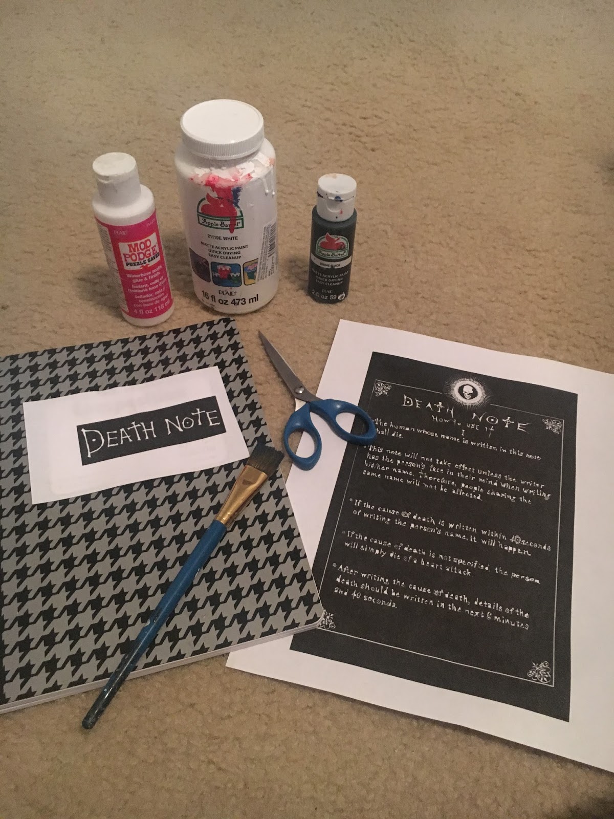 domokeudesu's wonderland: DIY: Death Note notebook + EXO Lotto teaser ...