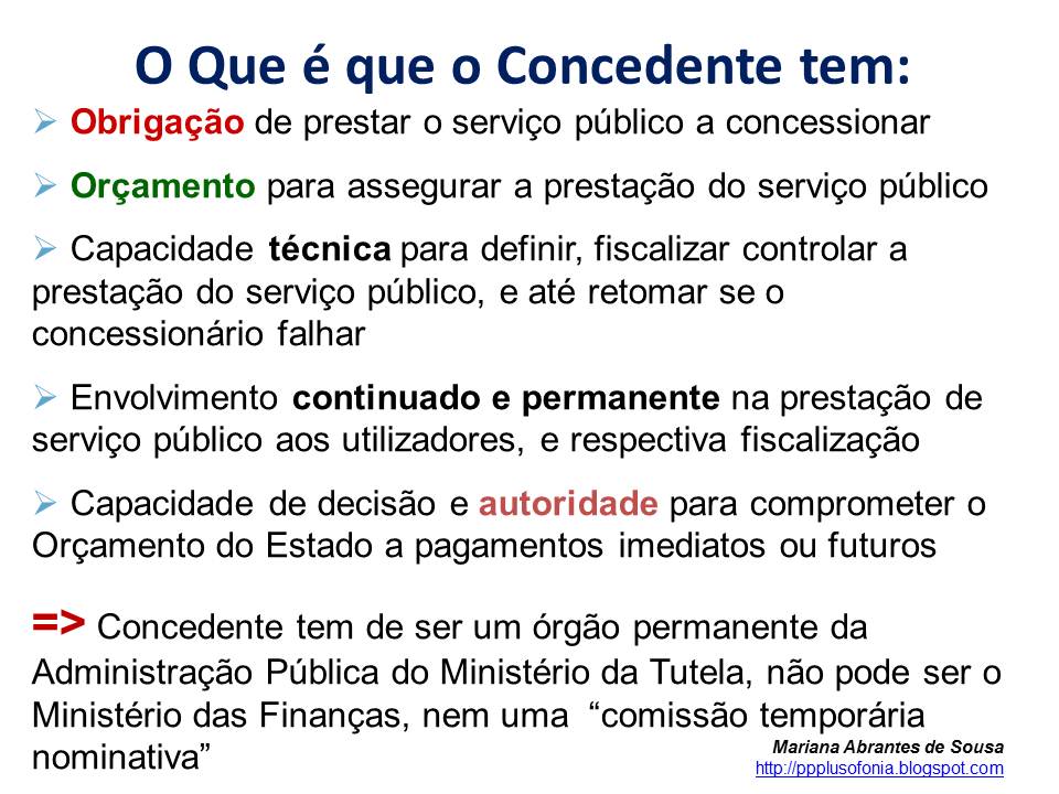 PPP Lusofonia: Conceitos PPP