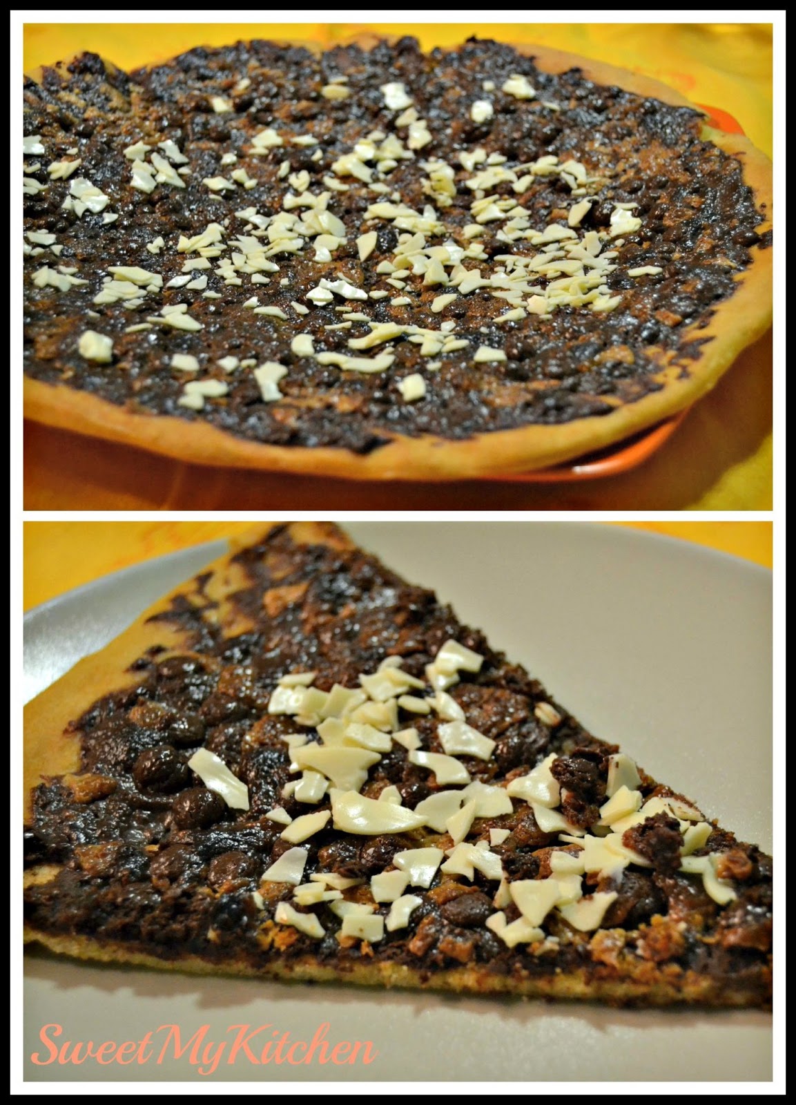 Sweet my Kitchen: Pizza de chocolate