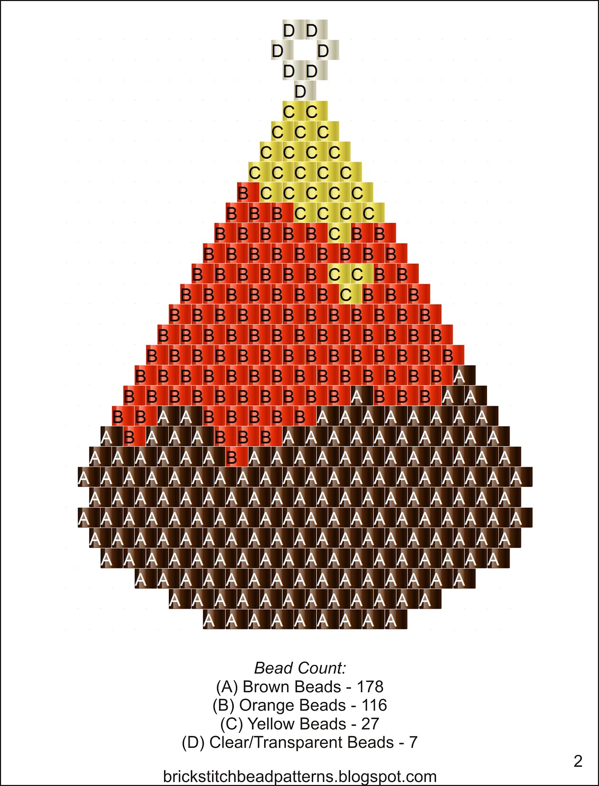 Brick Stitch Bead Patterns Journal: Extra Large Harvest Candy Corn ...