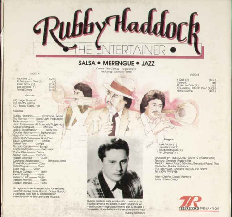 Salsa Status : Rubby Haddock - 1986 The Entertainer
