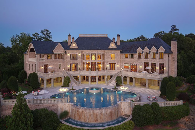 Tyler Perry's Former 34,000 Square Foot Mega Mansion In Atlanta, GA ...