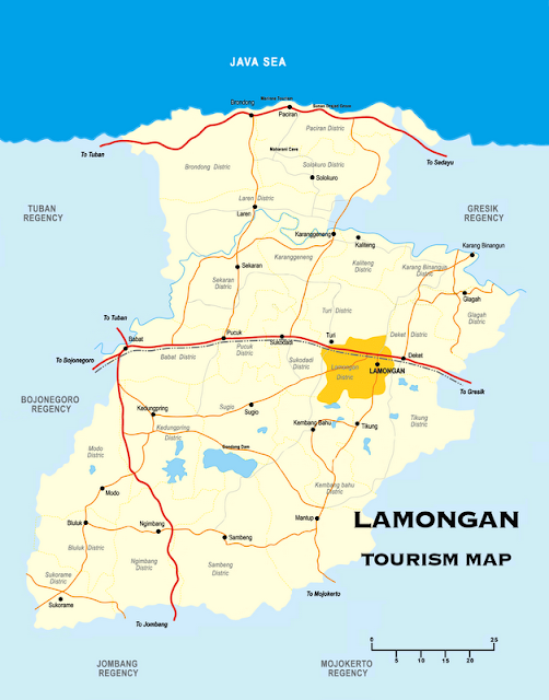 TAKJUB INDONESIA: PETA KABUPATEN LAMONGAN