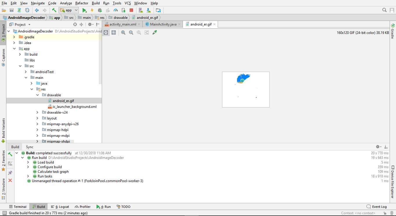 Android-er: Display animated GIF using ImageDecoder