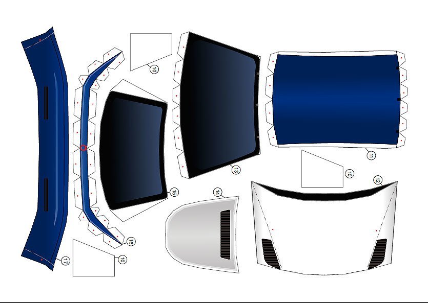 SP. Papel Modelismo: PaperCraft - BMW M3 GTR