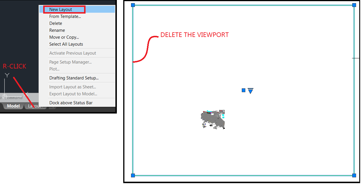 How to make defpoint layer in autocad - posthon