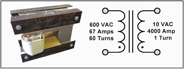 L/C Magnetics: High Current Transformer, 10 VAC, 4000 Amps with ...
