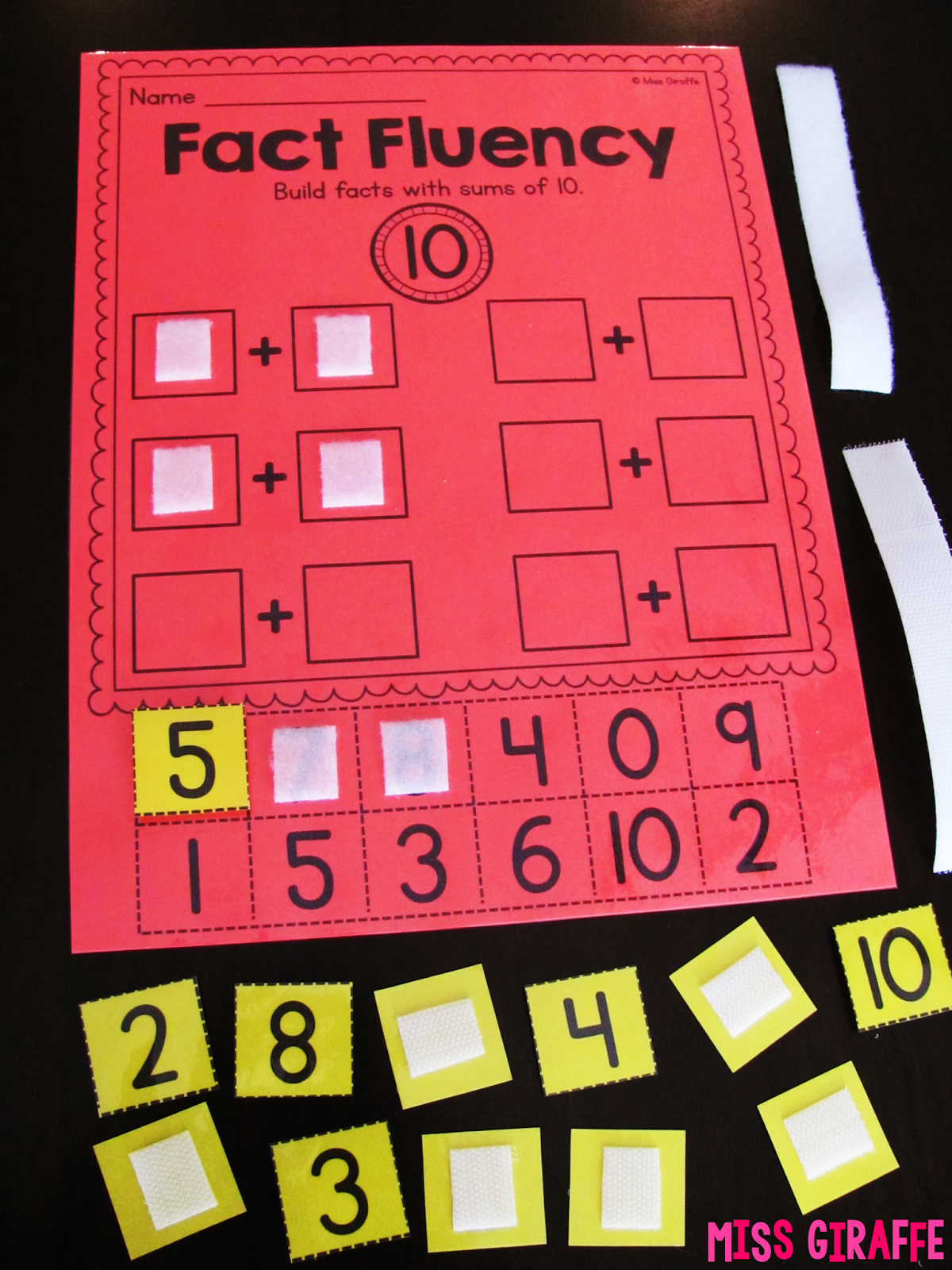 Miss Giraffe's Class: Fact Fluency in First Grade