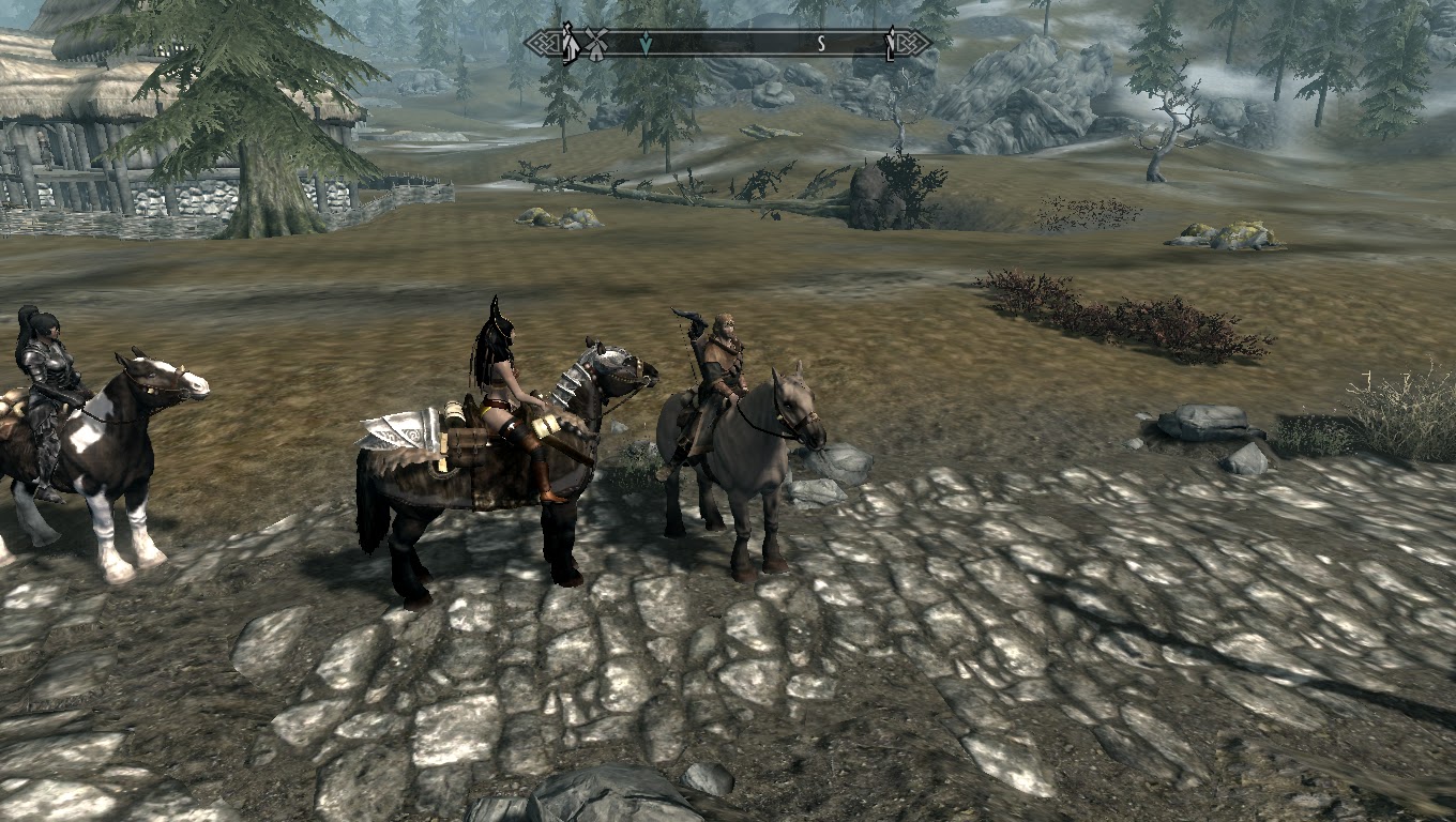 Skyrim Canvas: Mounted followers Horse's in skyrim mod by Voidtarget ...