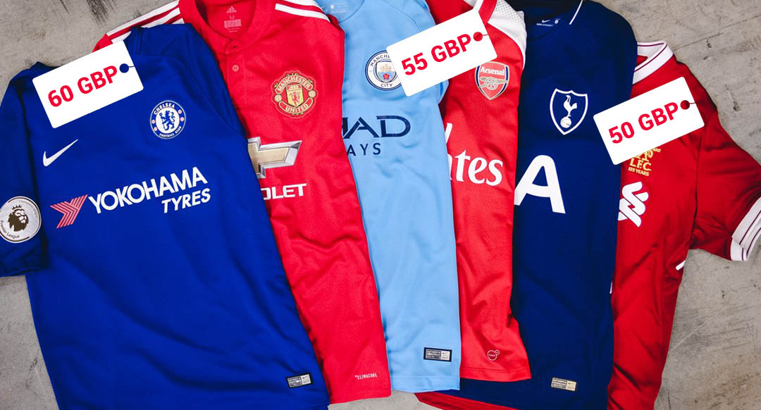 2017-18 Premier League Shirt Prices - Every Team Ranked By Price ...