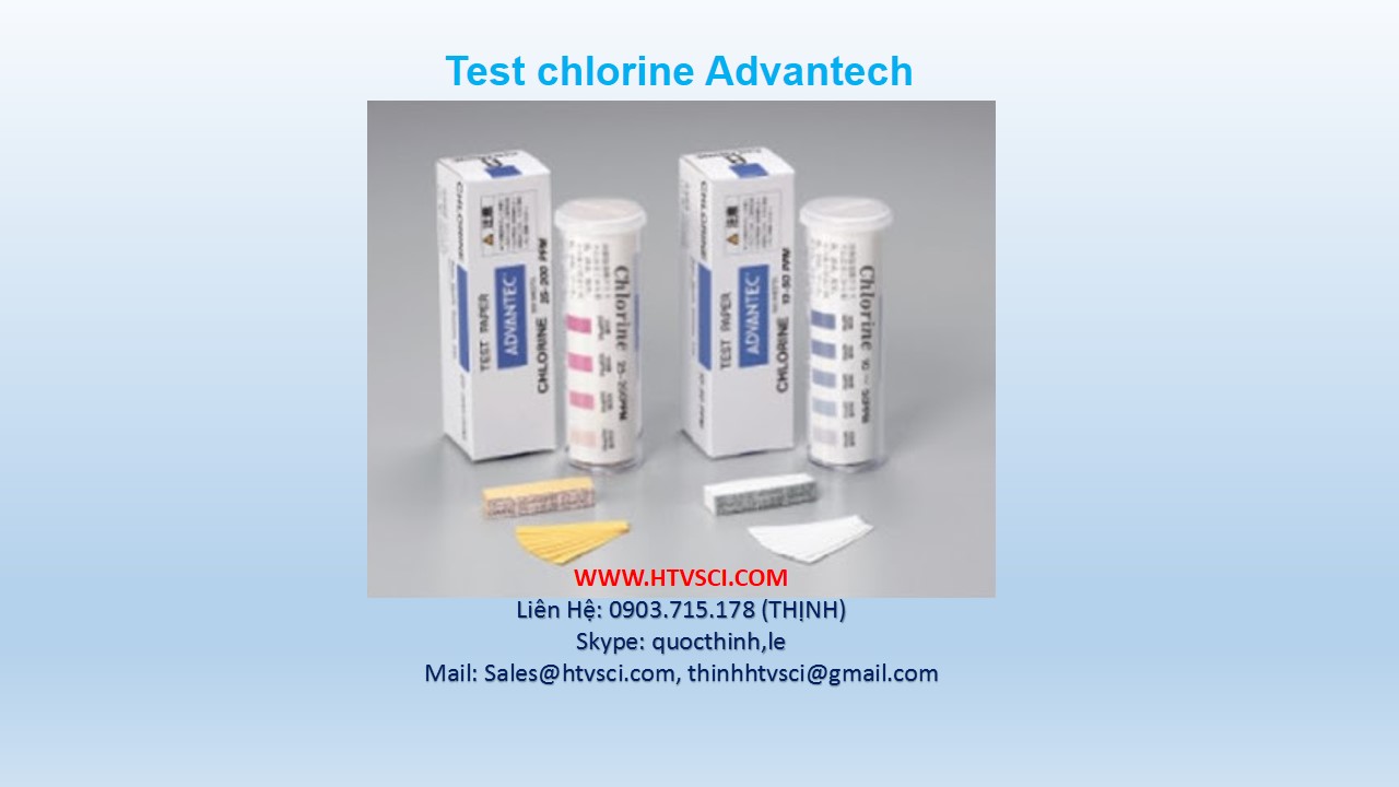 Chlorine test - Advantec - HTVSCI- Test Trip