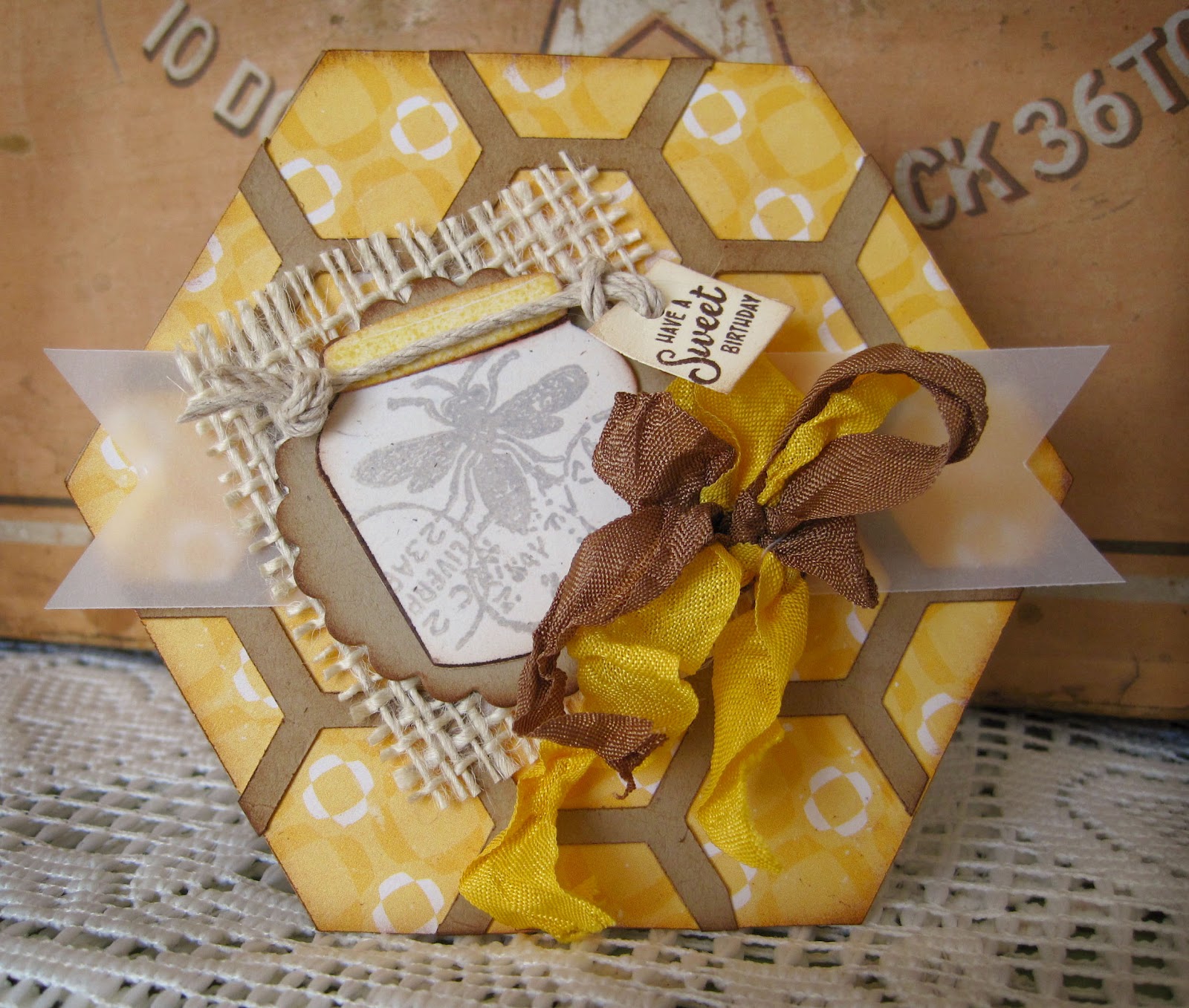 Lori Hairston: Hexagon Card for The Cutting Cafe