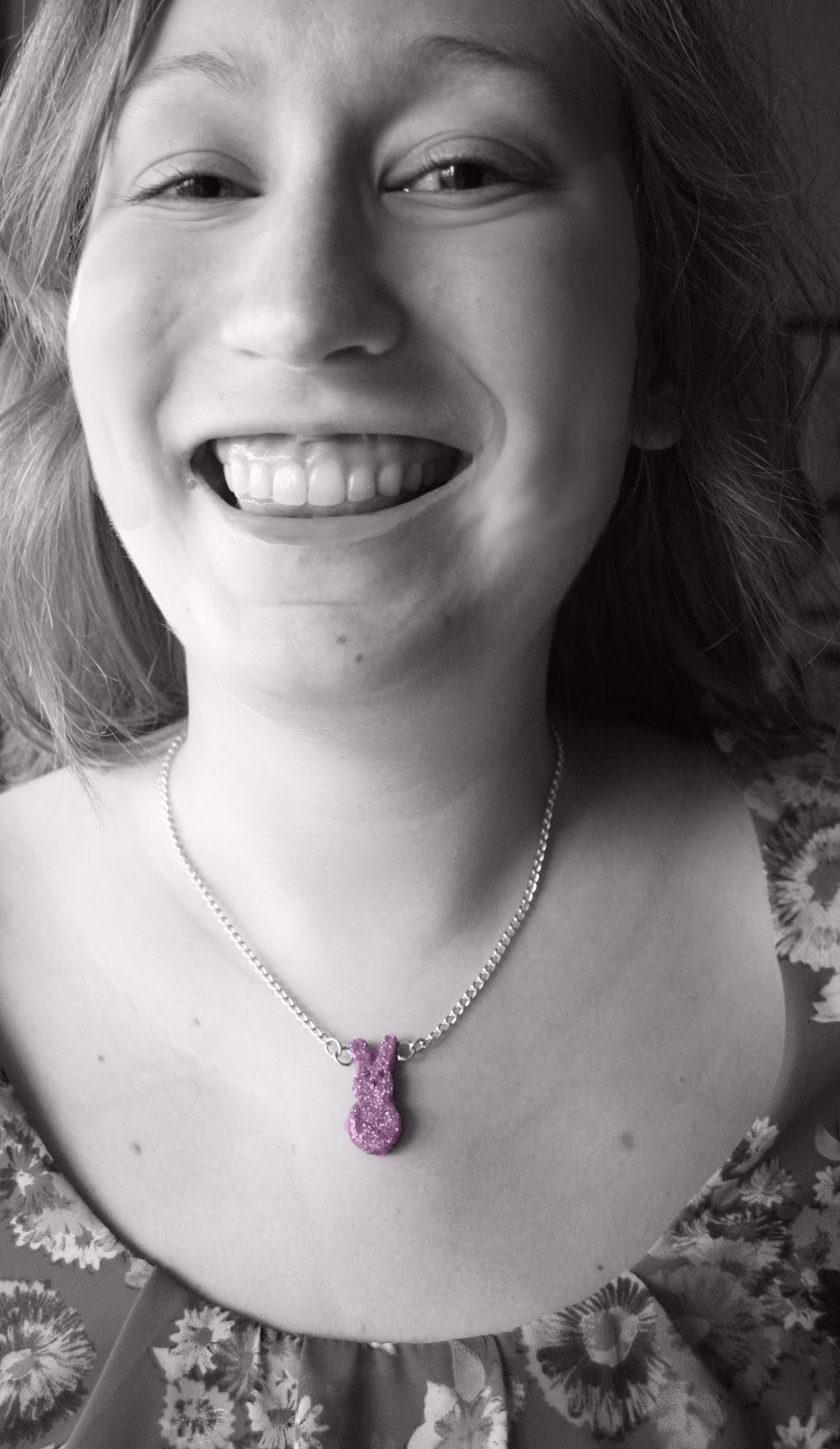 The Experimental Crafter: IC#6- A Glittery Peeps Necklace Tutorial