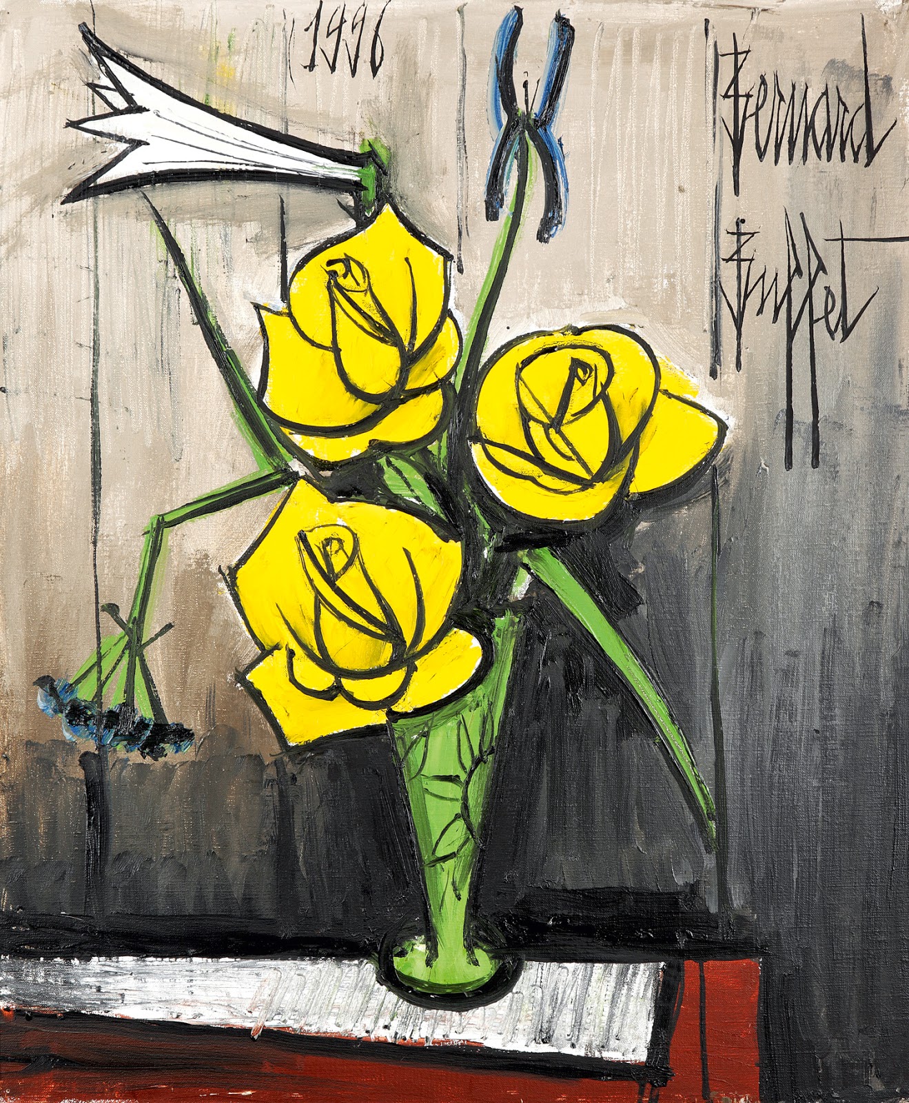 [EXPRESSIONISM] Bernard Buffet's Flowers | Wallpaper Products