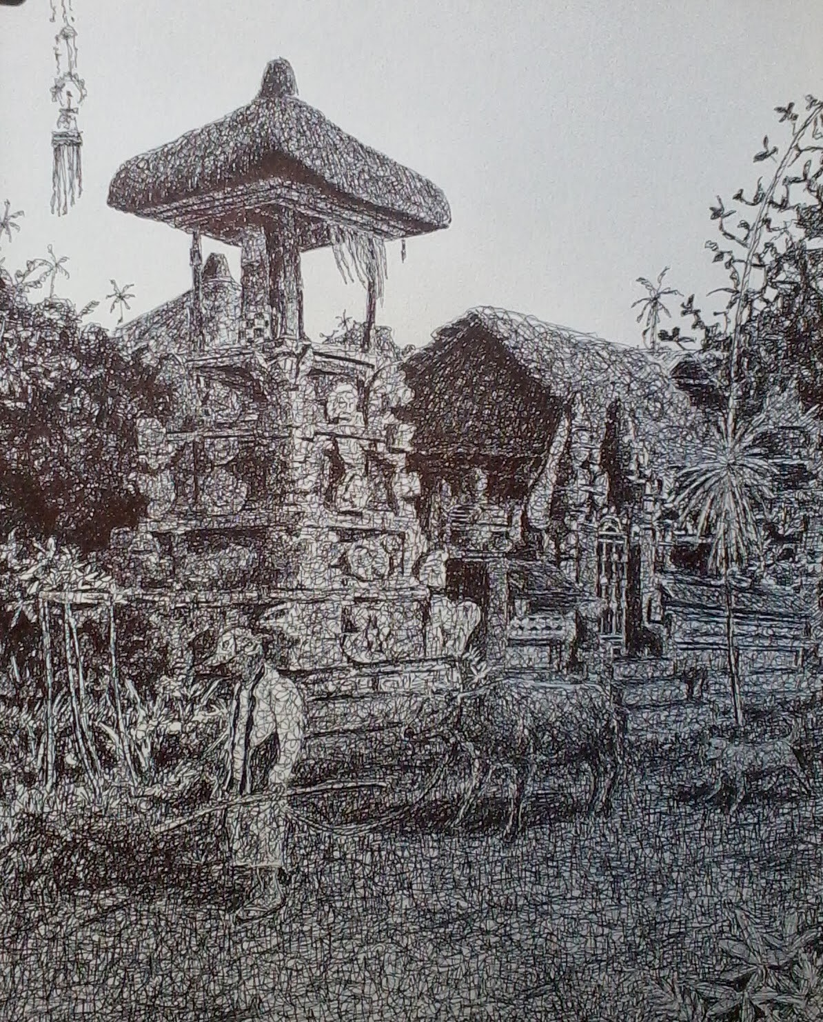 Lukisan tema Bali: lukisan bertema budaya bali