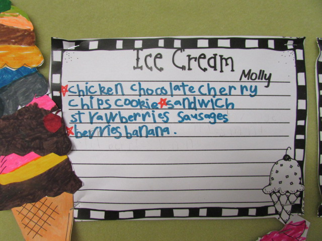 Mrs Bizzy's Class Blog: Alliteration Ice Cream Flavours