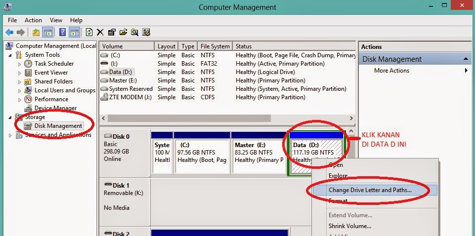 Solusi Local Disk D yang hilang | Nothing's Impossible